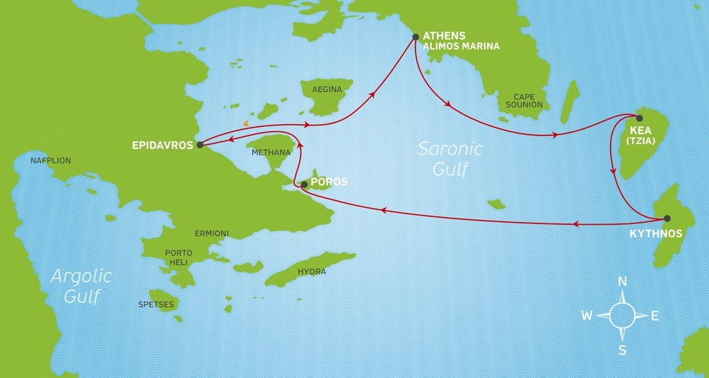 Program & Route Map | Catamarans Cup Greece