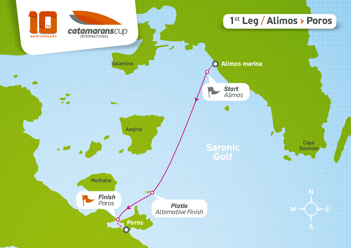 Maps & Scoring Gates | Catamarans Cup Greece