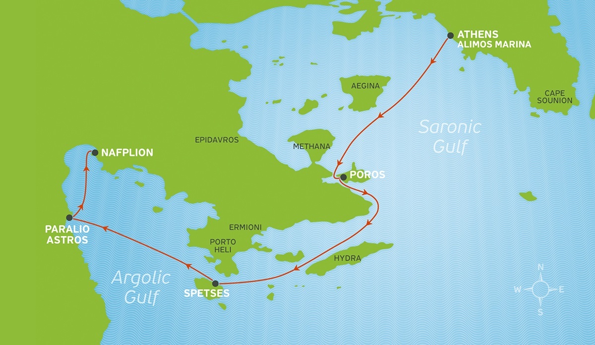 Program & Route Map | Catamarans Cup Greece