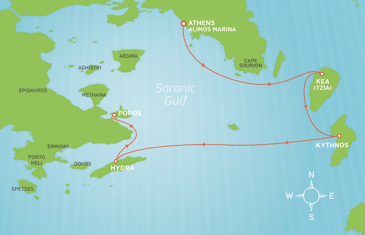 Program & Route Map | Catamarans Cup Greece